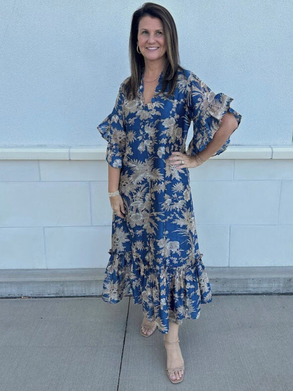 Fitz & Willa Soleil Fall Toile Dress