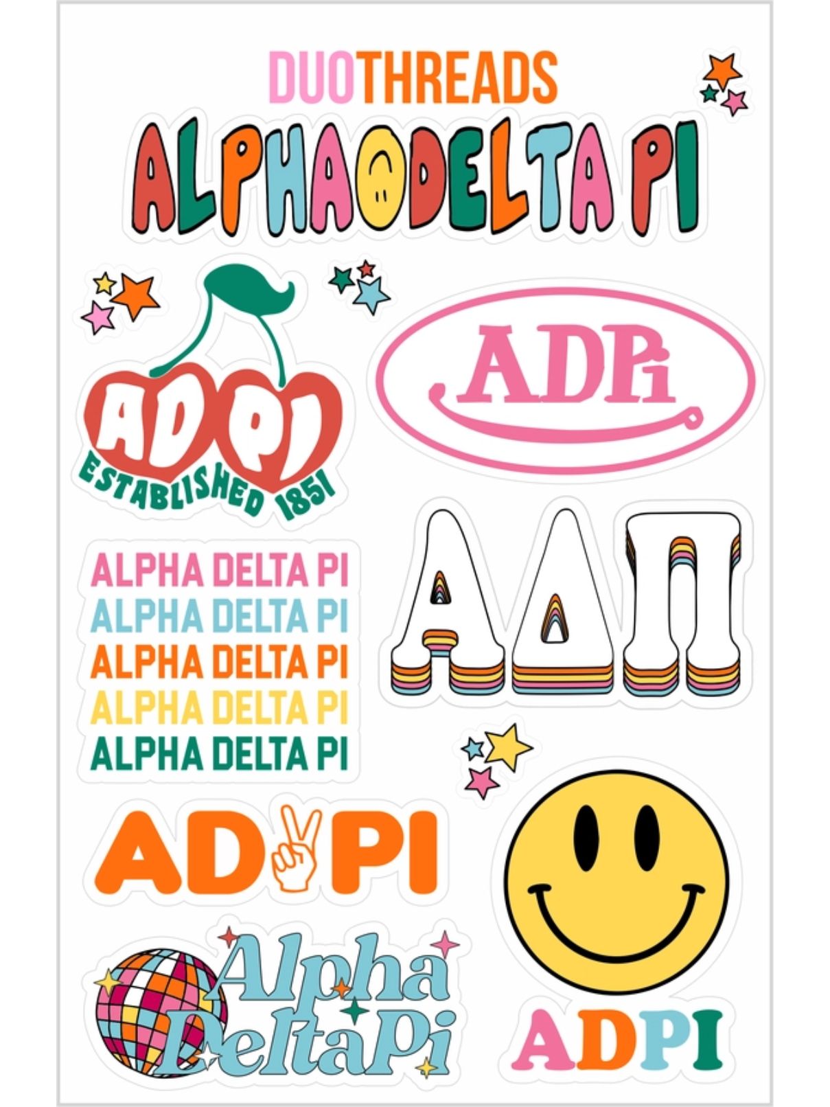 Sorority Stickers ADPi