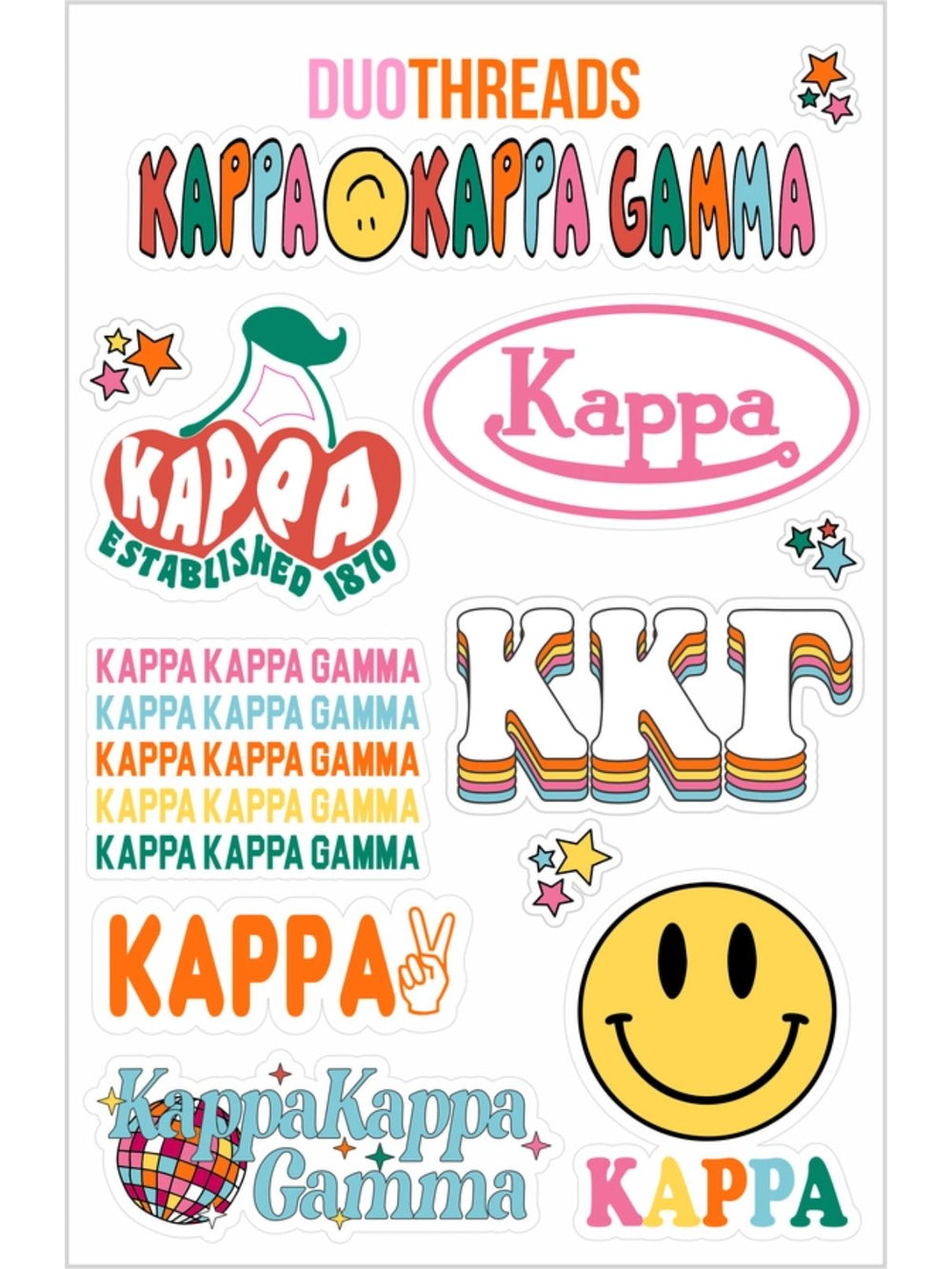 Sorority Stickers Kappa Kappa Gamma
