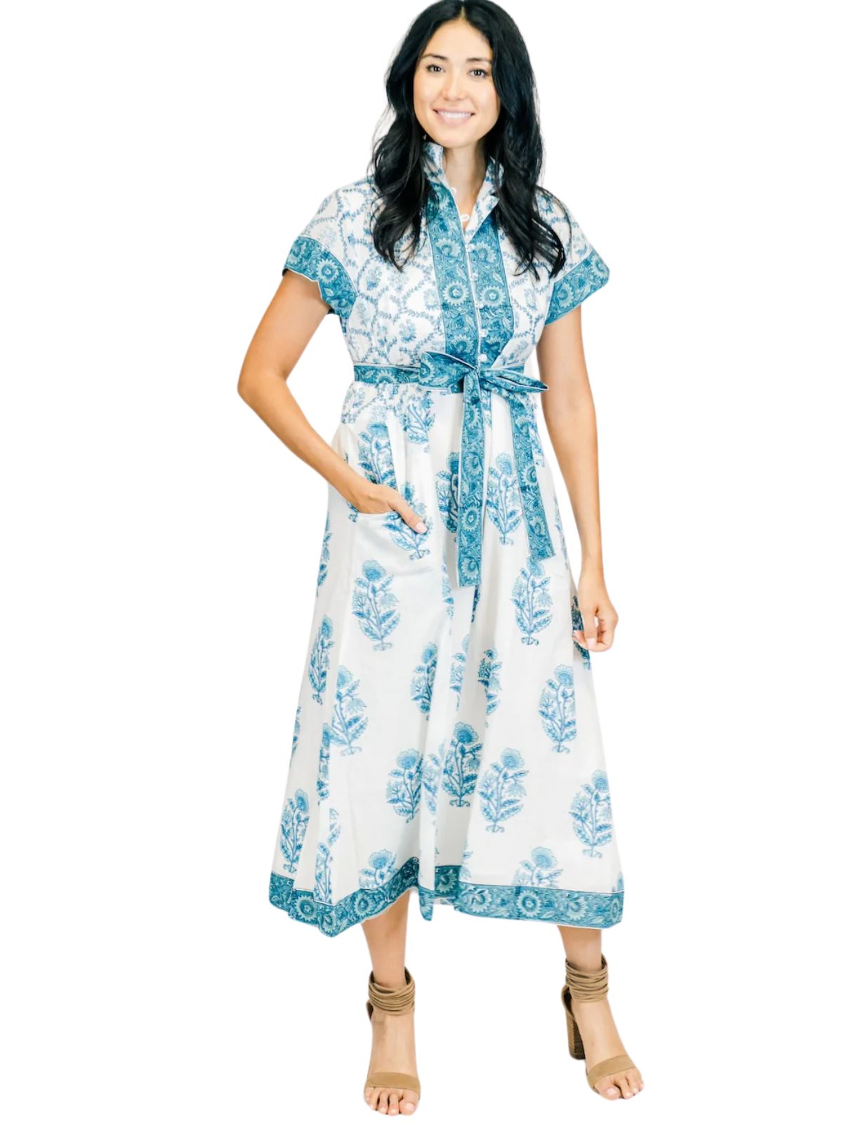 Victoria Dunn Folly S/S Maxi in Primrose